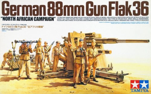 TAMIYA 35283 - 1:35 88mm Gun Flak 36 North Africa - Sklep Modelarski Exito