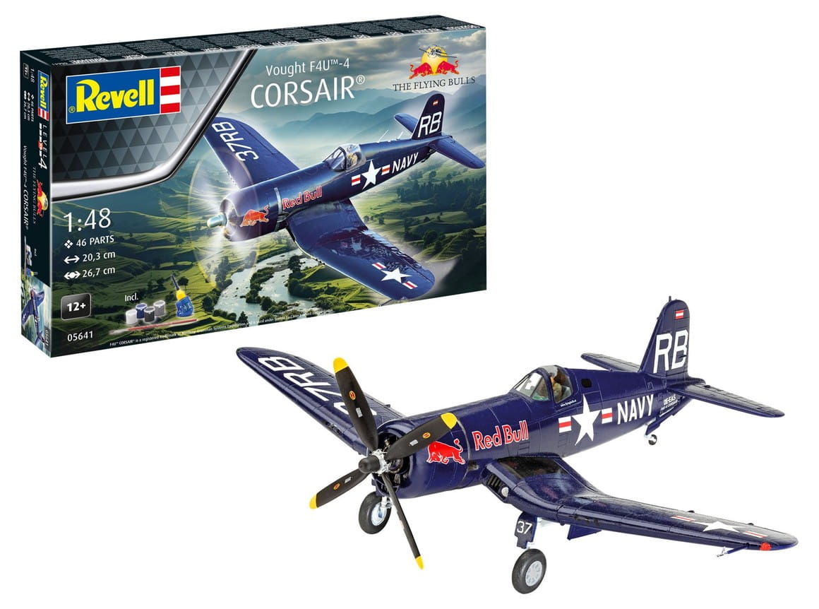 Revell 05641 - 1:48 Vought F4U-4 Corsair Flying Bulls model z farbami ...