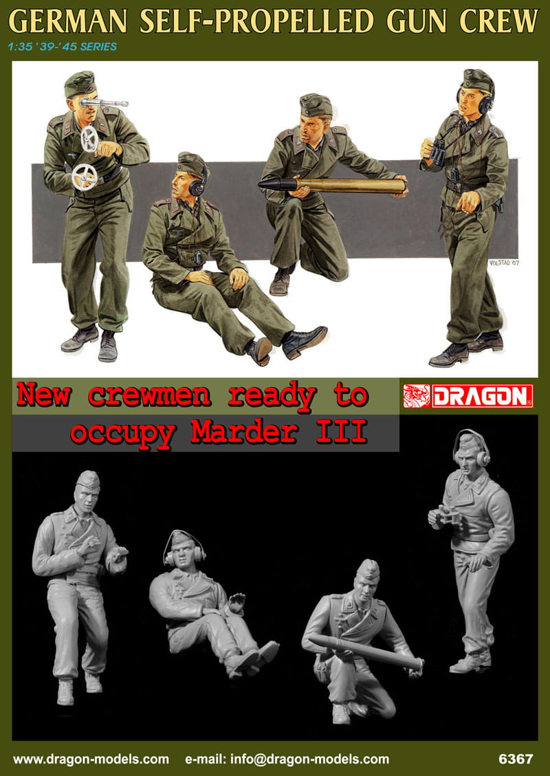 DRAGON 6367 - 1:35 German Self-Propelled Gun Crew - Sklep Modelarski Exito